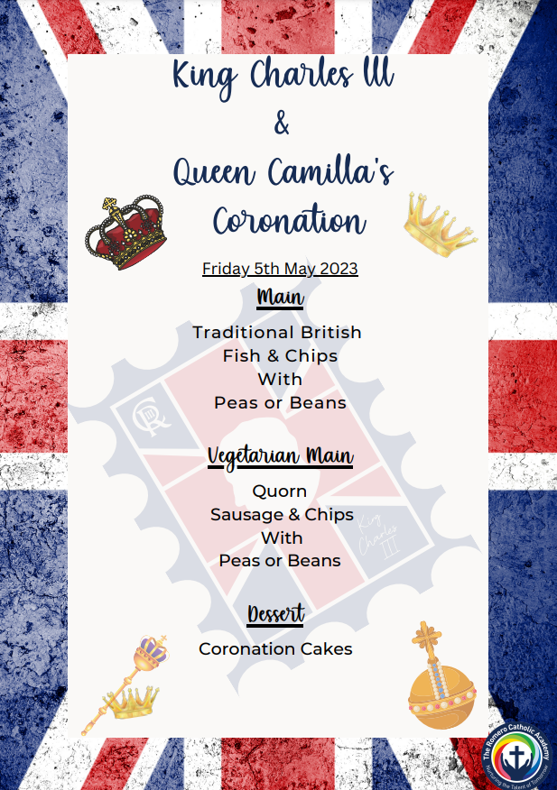 Kings coronation menu